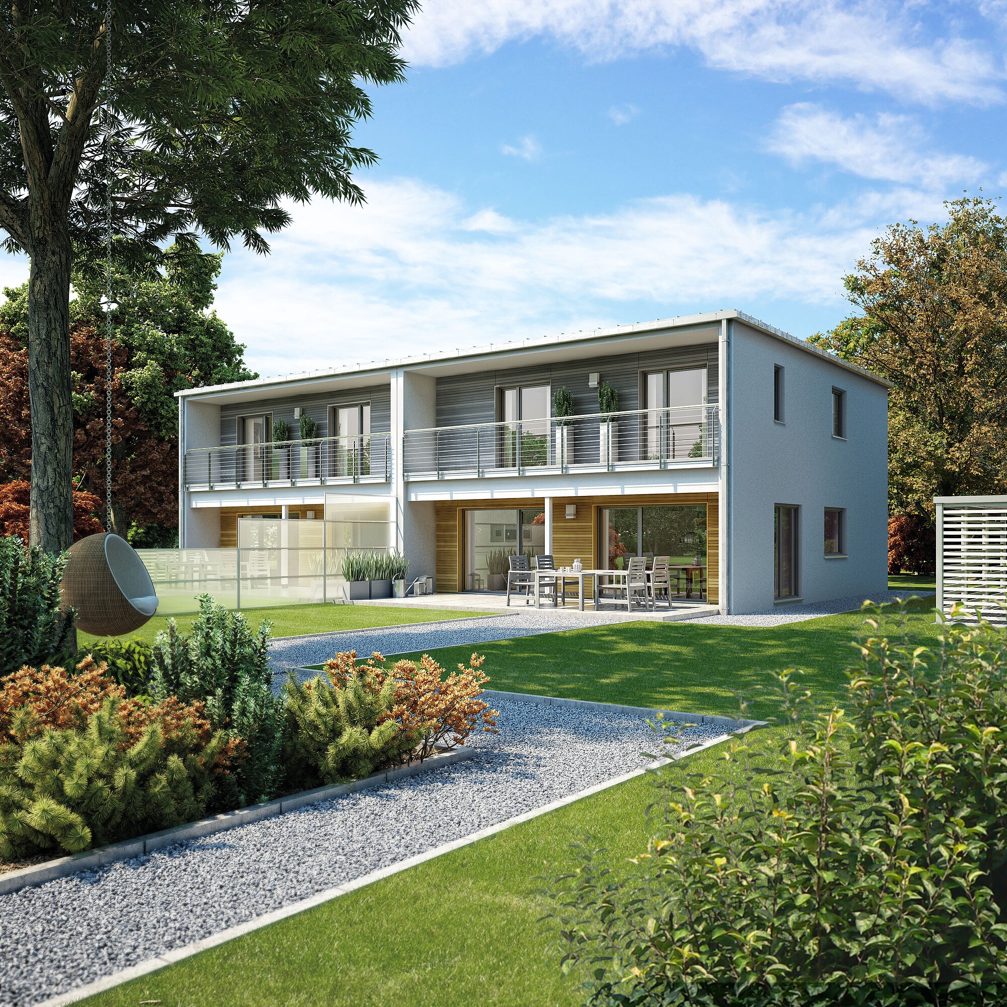 Prefabricated house Semi-Detached House 135 | HANSE HAUS